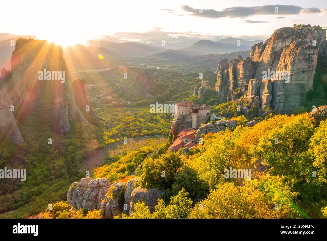 Meteora sunset hi-res stock photography and images - Alamy