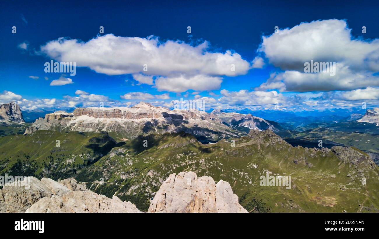 The dolomites from the birds eye view hi-res stock photography and ...