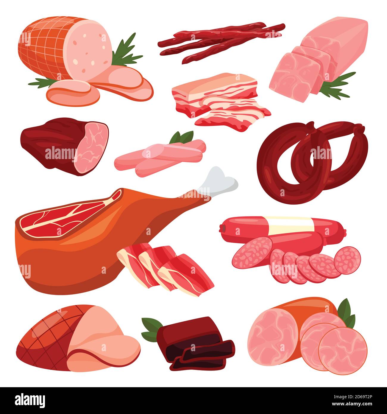 Pieces Of Meat Cartoon