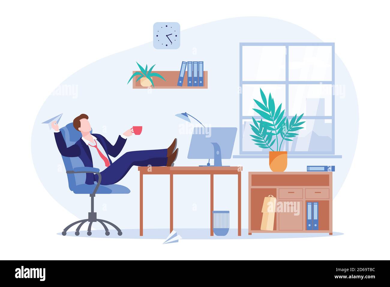 Lazy people sitting on Stock Vector Images - Alamy