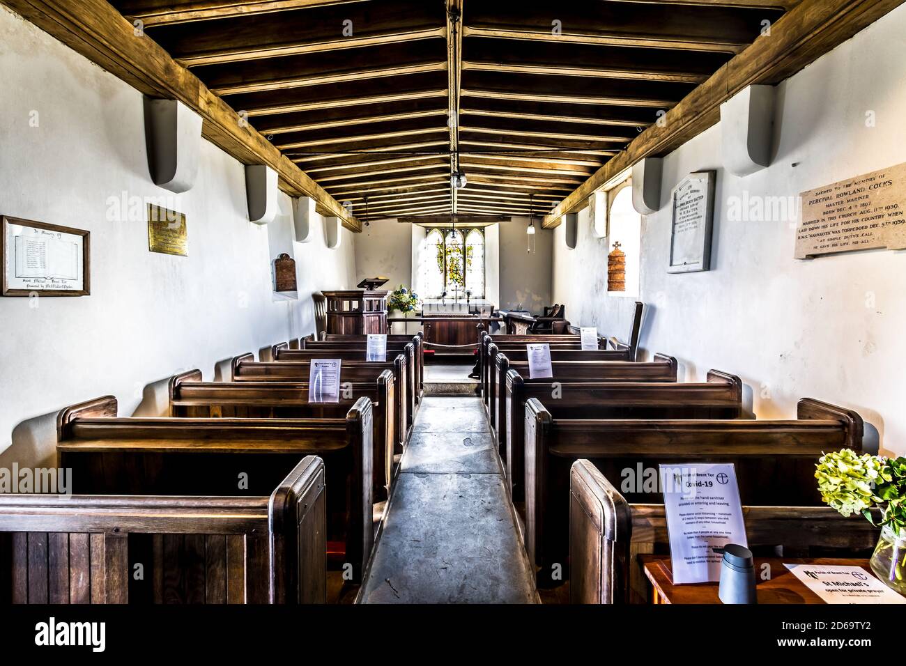 Brentor church Dartmoor National Park Devon Uk Stock Photo - Alamy
