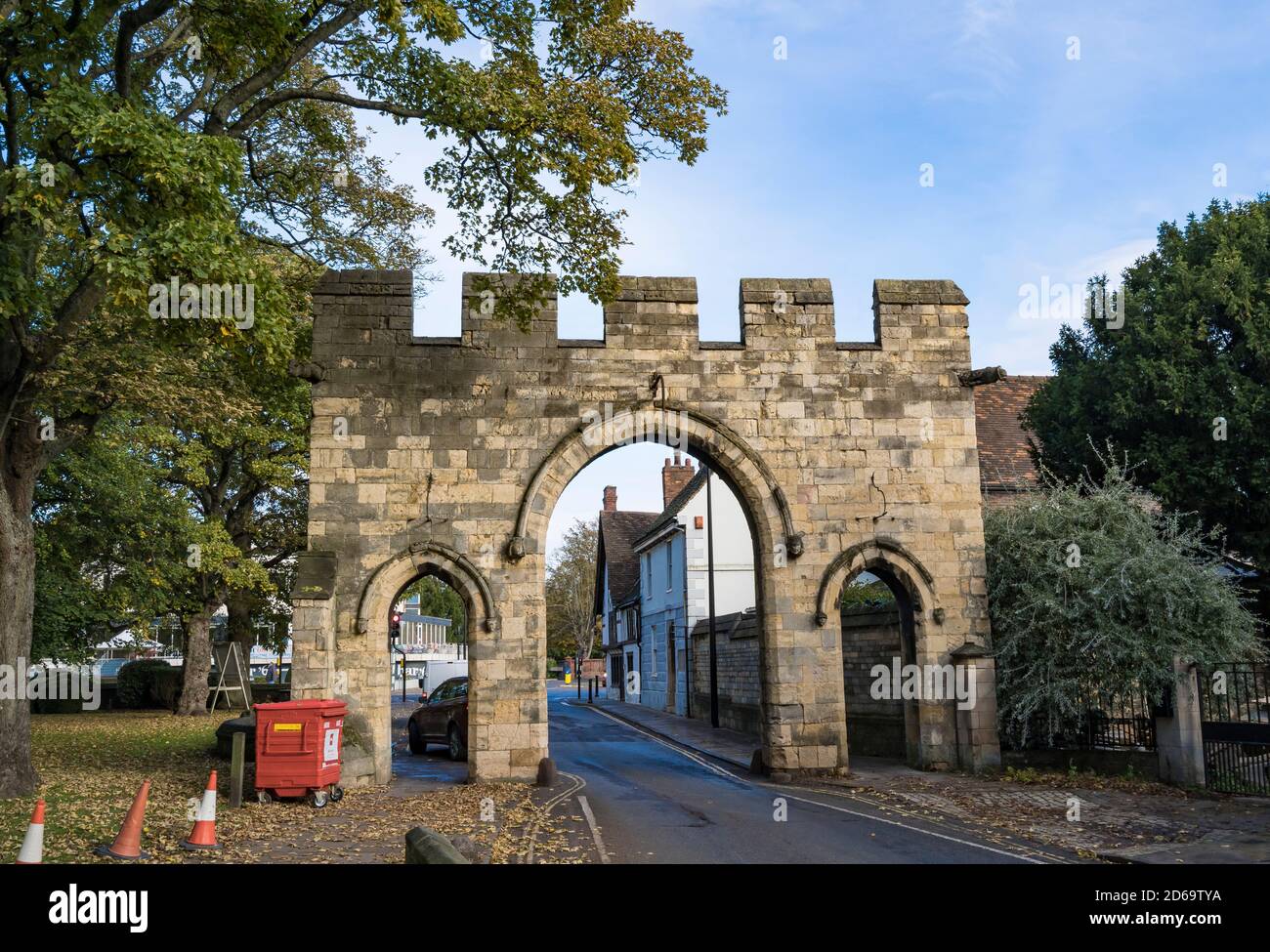 Rebuilt Priory Arch Priory Gate Lincoln city Lincolnshire )ctober 2020 ...