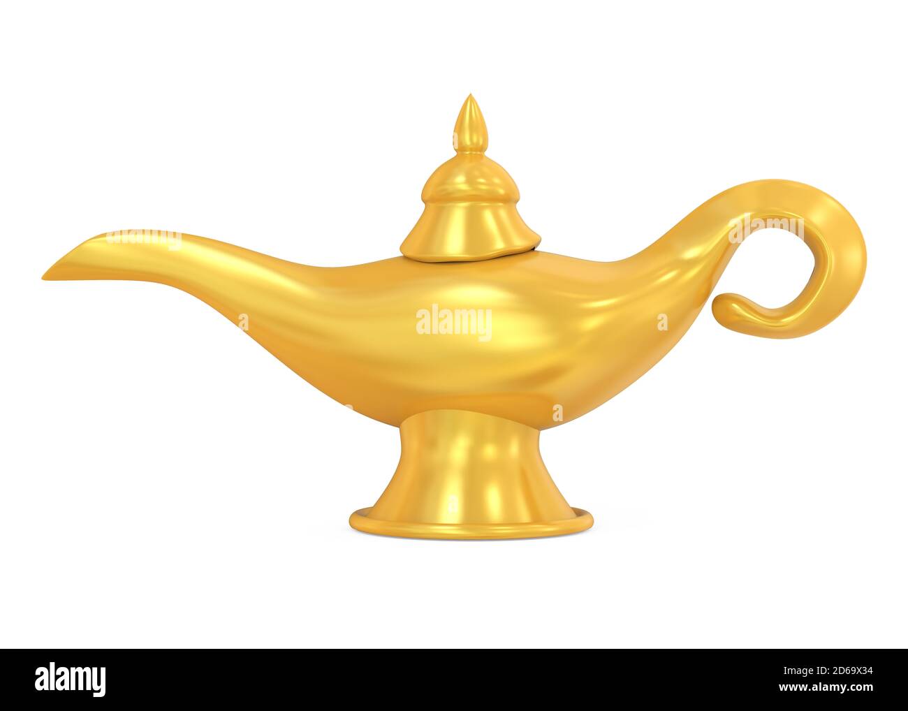 Magic Lamp Isolated Stock Photo - Alamy