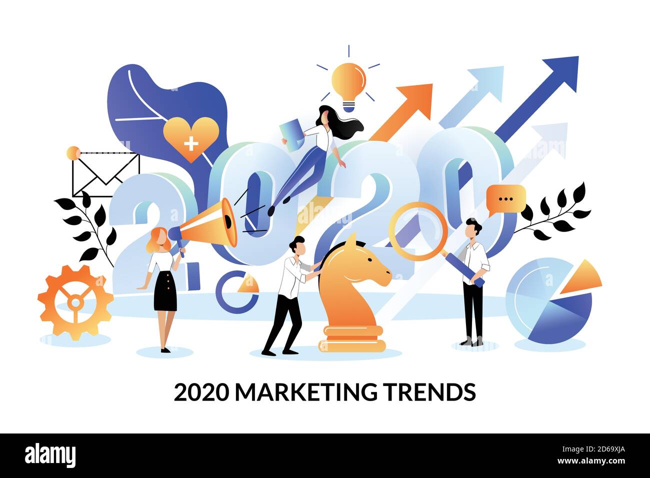 Digital marketing trends, strategy and business plan for 2020 new year ...