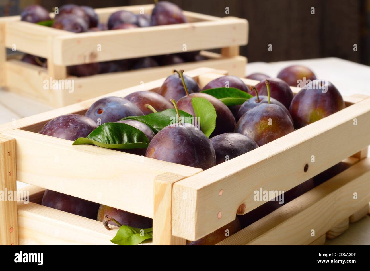 Wooden crate color hi-res stock photography and images - Alamy