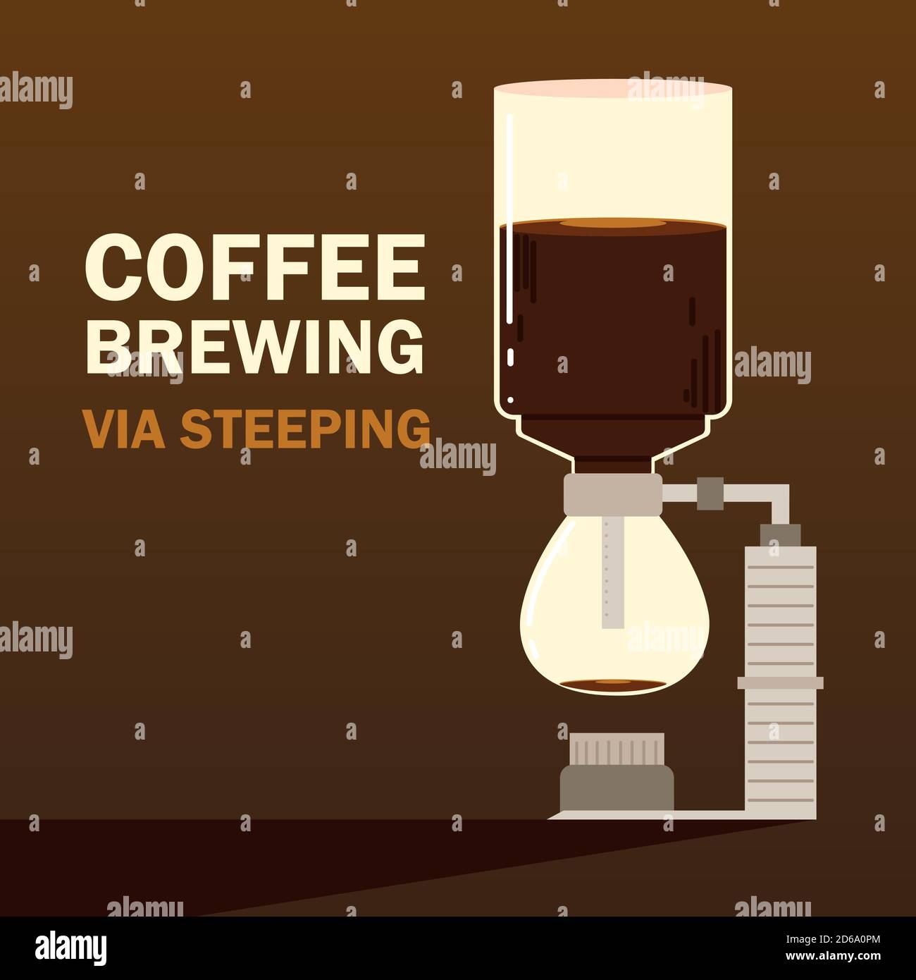 coffee brewing methods, steeping maker hot beverage, dark background ...