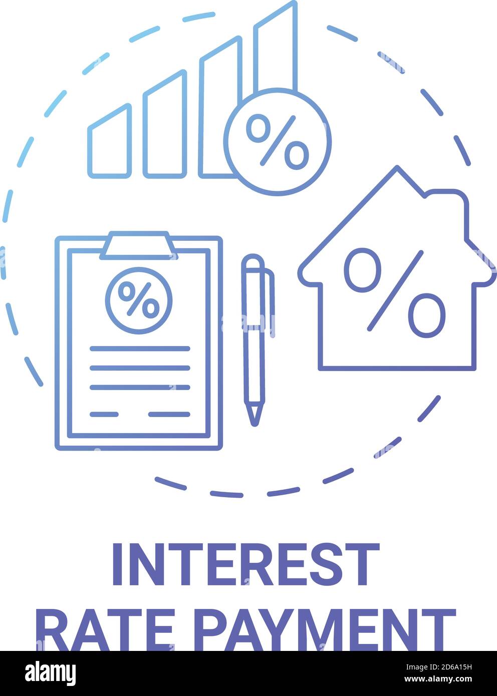 Real estate interest percentage Stock Vector Images - Alamy