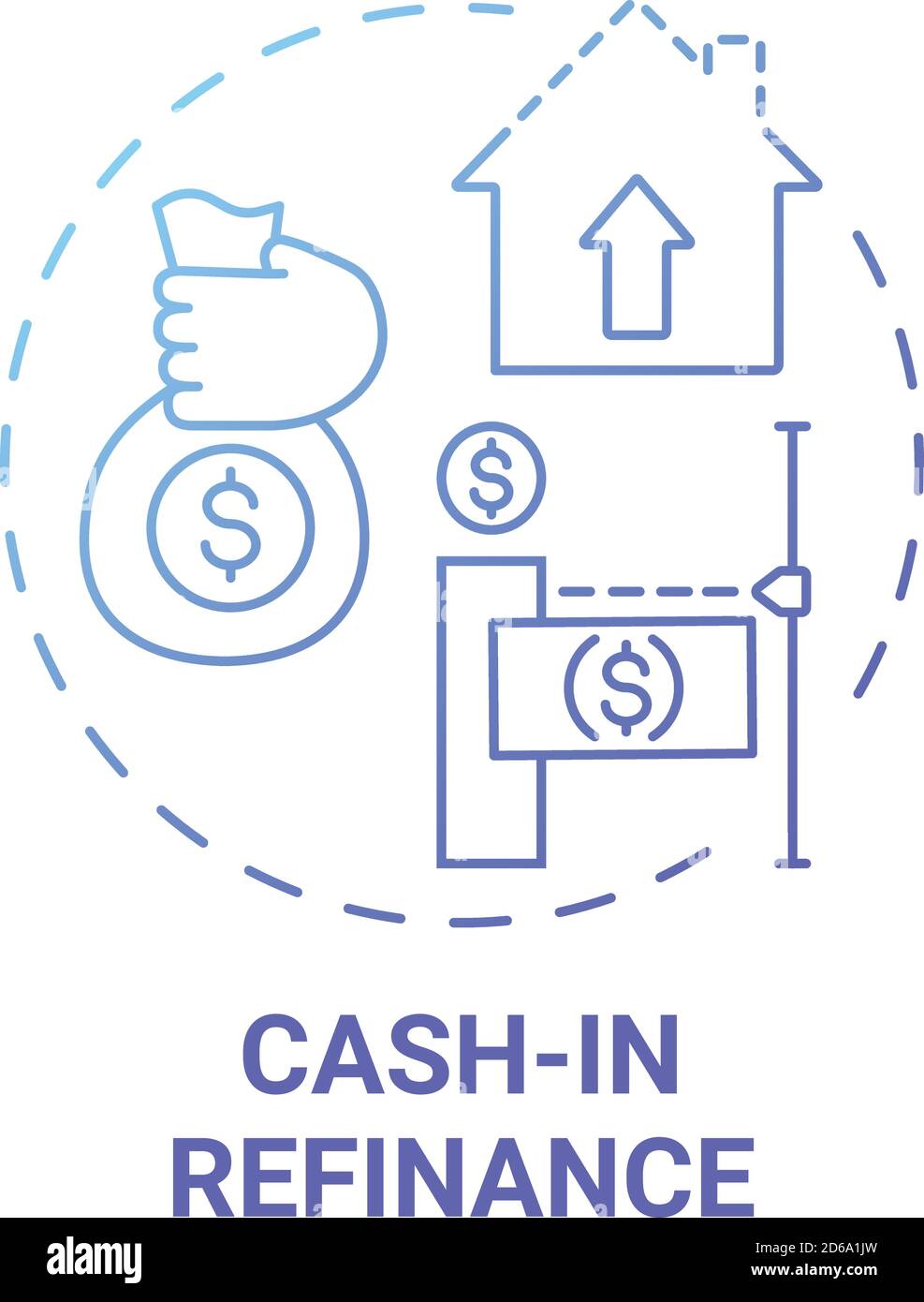 Cash-in refinance concept icon Stock Vector Image & Art - Alamy