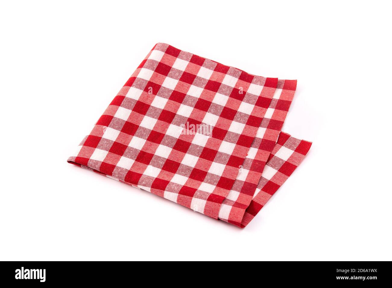 Checkered tablecloth red and white Cut Out Stock Images & Pictures - Alamy