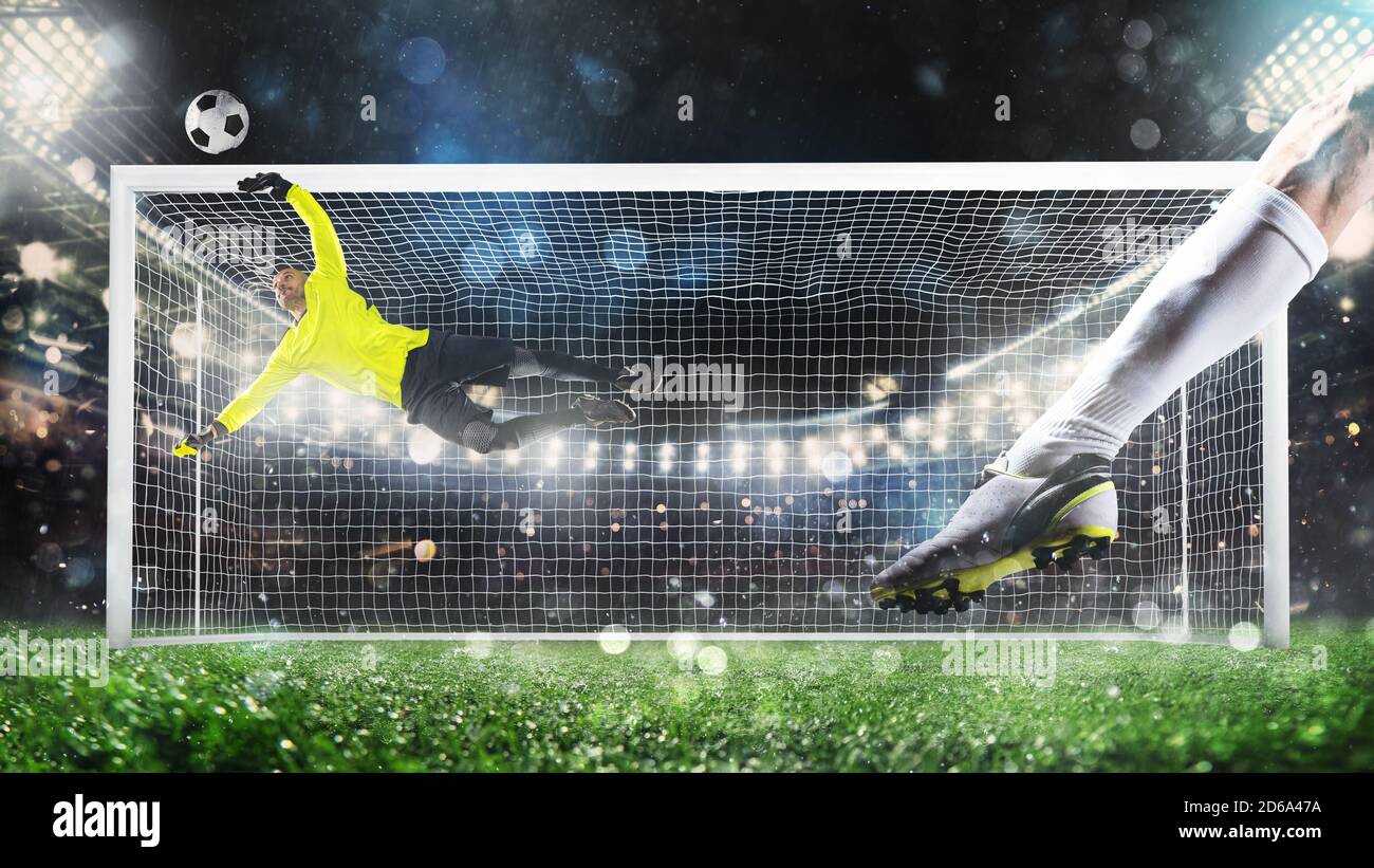 Soccer Goalkeeper Dive