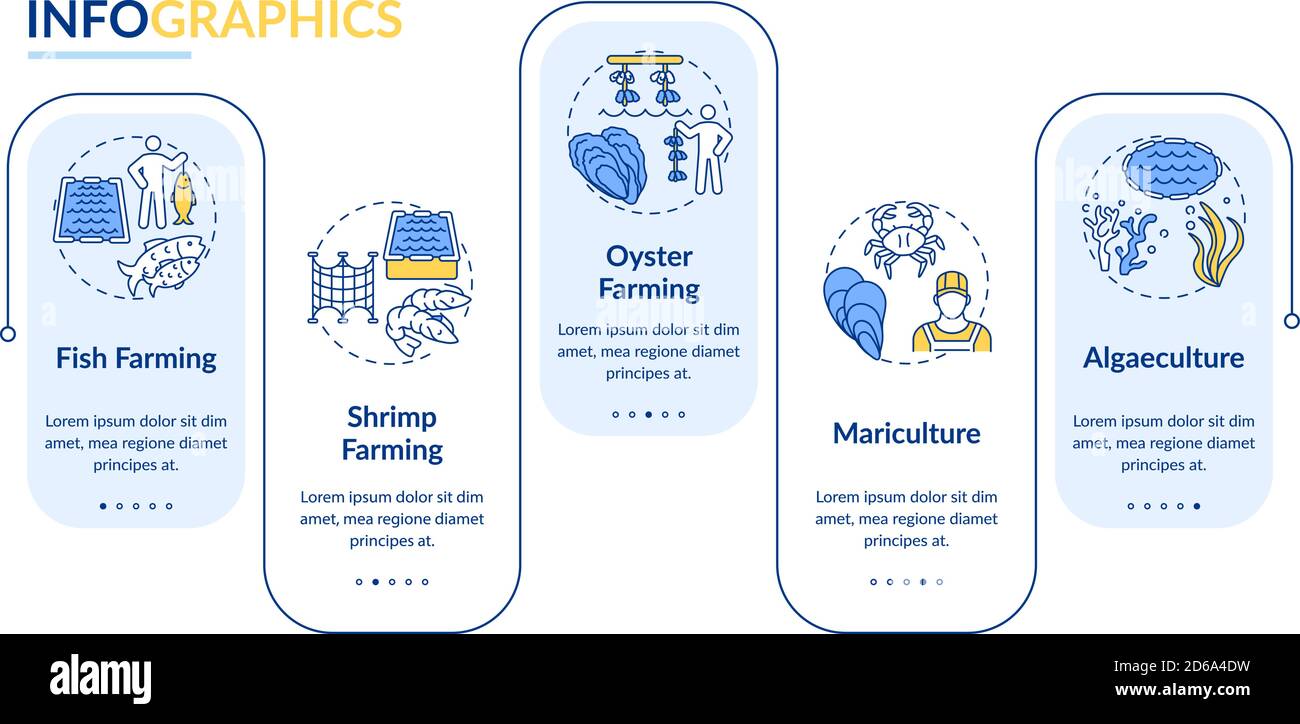 Aquaculture vector infographic template Stock Vector Image & Art - Alamy