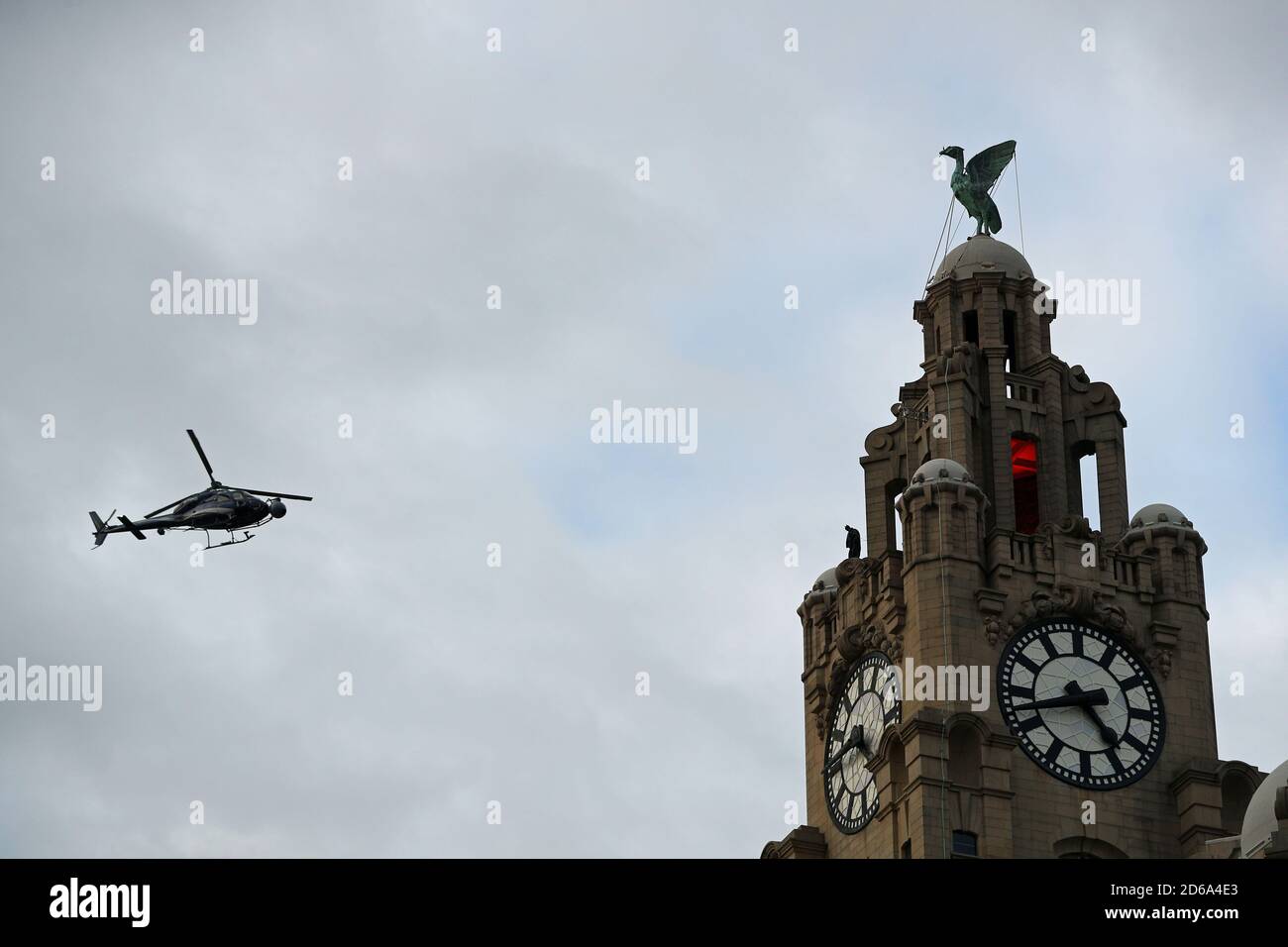 Filming batman on top royal liver building hi-res stock photography and ...
