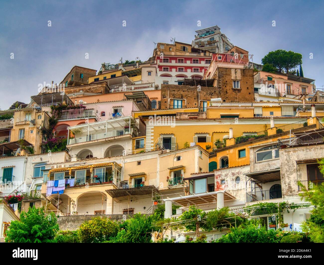Houses on hillside Stock Photo - Alamy