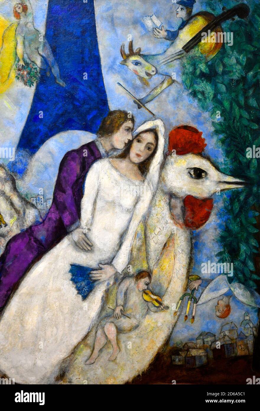 The eiffel tower marc chagall hi-res stock photography and images - Alamy