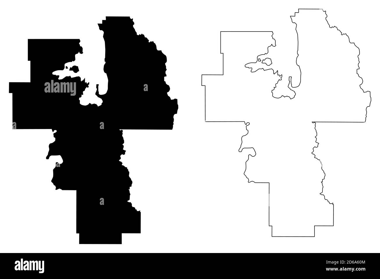 Map of polson montana Stock Vector Images - Alamy