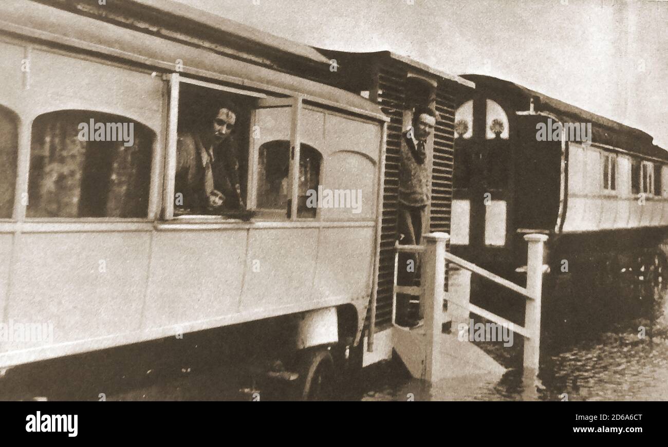 1928 London Floods - Temporary housing was created in old railway ...