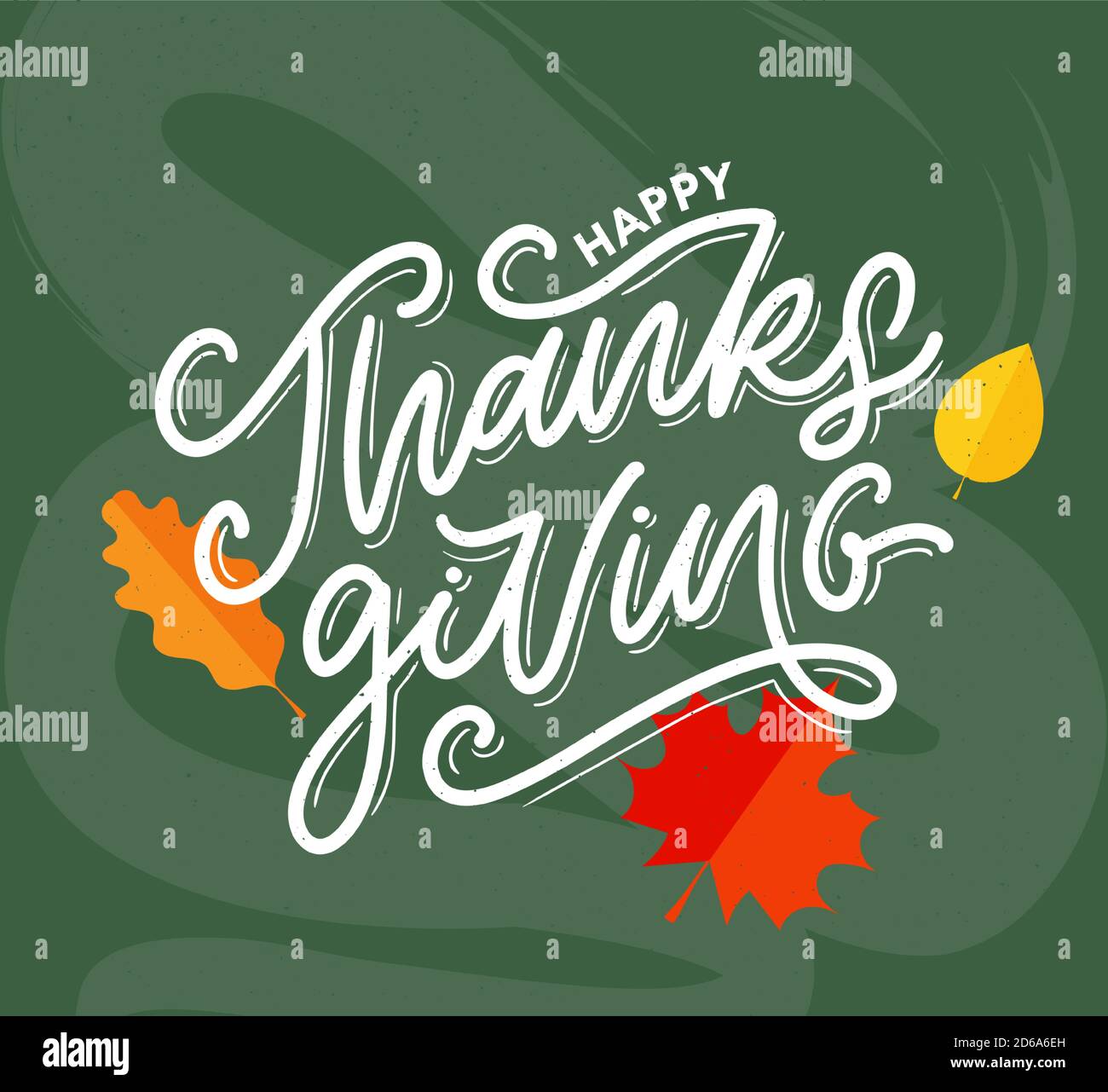 happy thanksgiving lettering calligraphy text brush vector Stock Vector Image & Art - Alamy