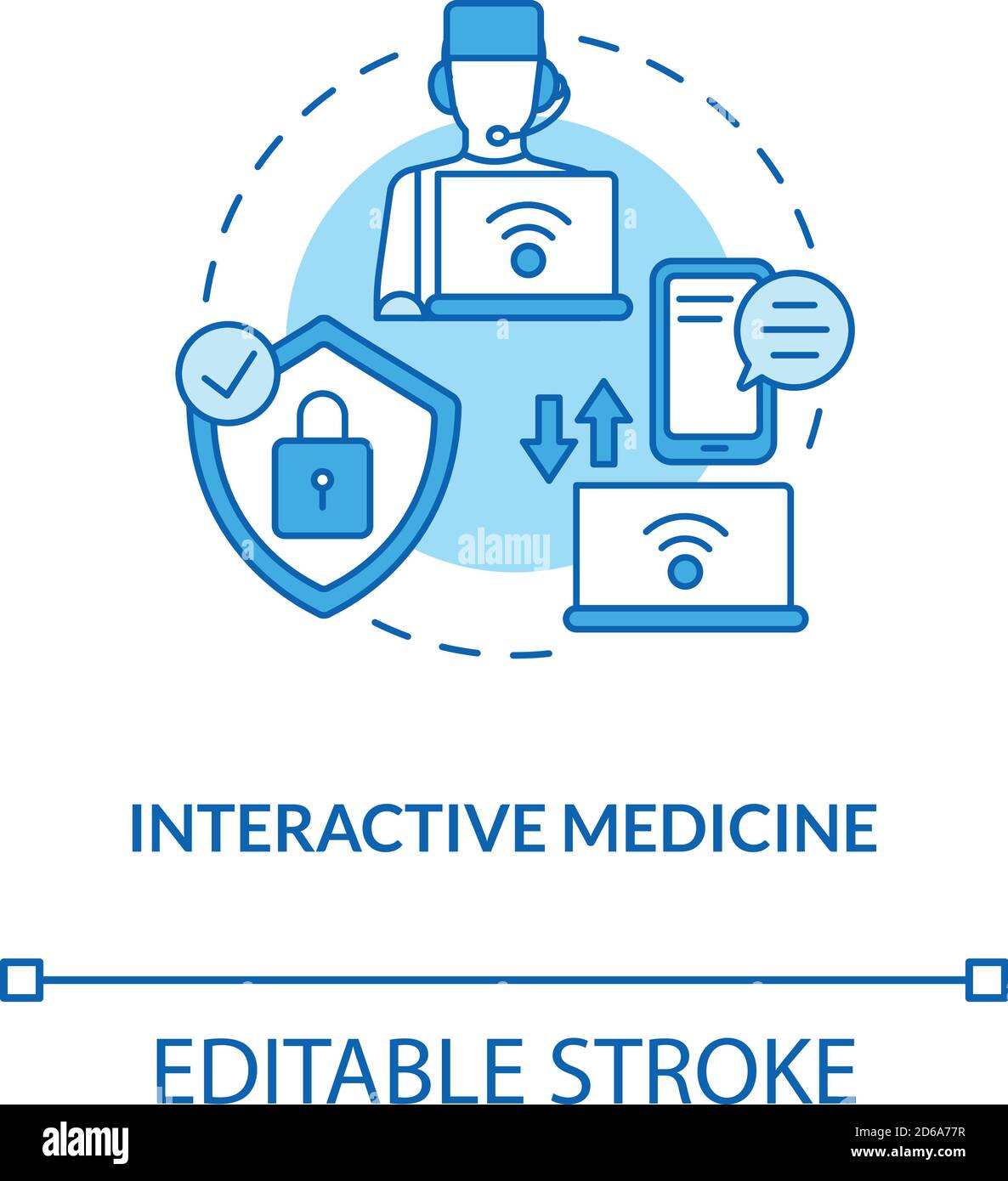Interactive medicine concept icon Stock Vector Image & Art - Alamy