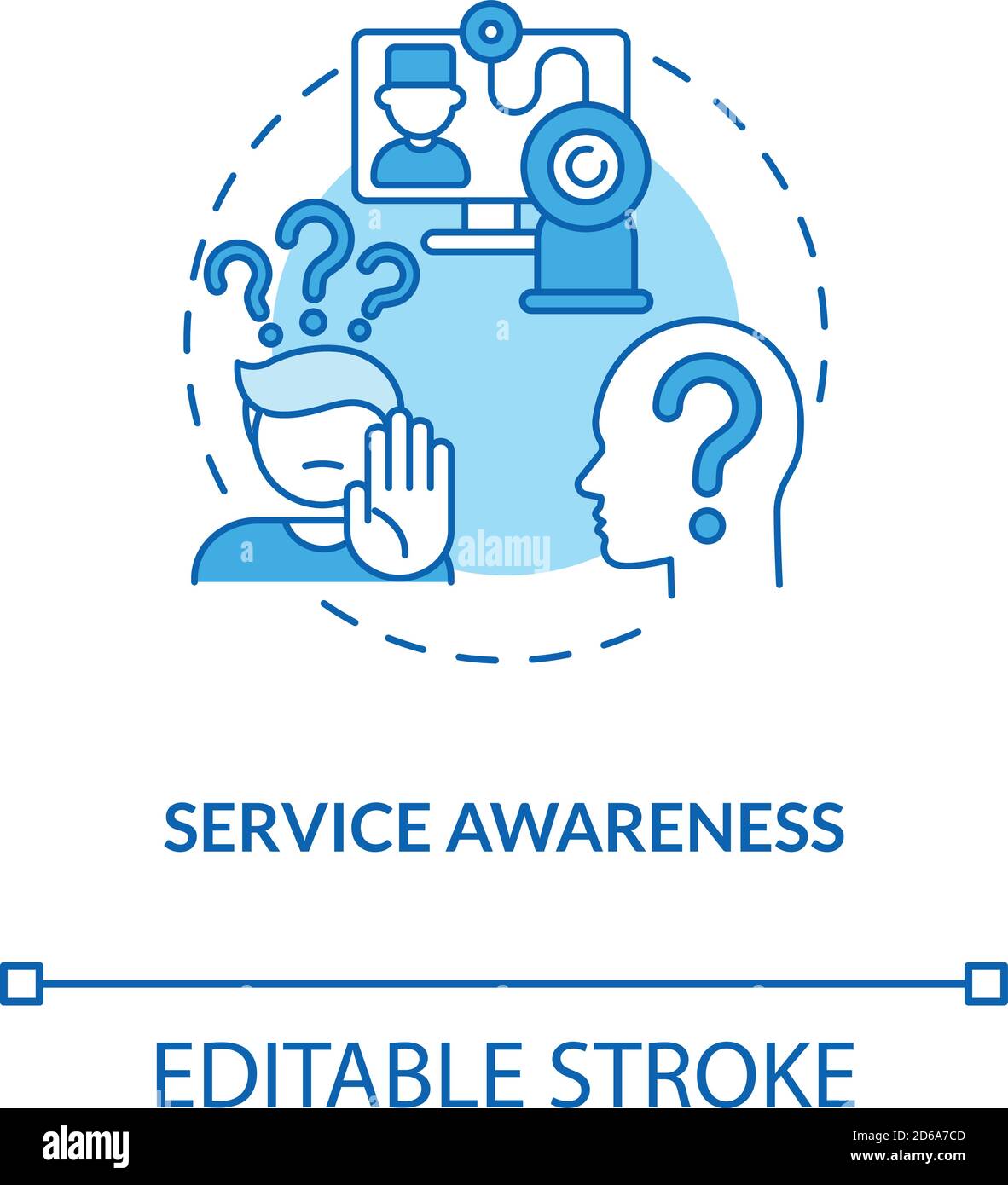 Service awareness concept icon Stock Vector Image & Art - Alamy