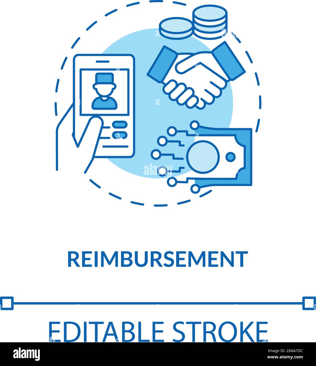 Reimbursement concept icon Stock Vector Image & Art - Alamy