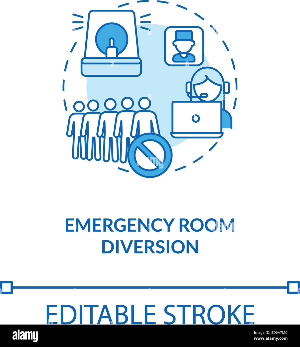 Emergency room diversion concept icon Stock Vector Image & Art - Alamy