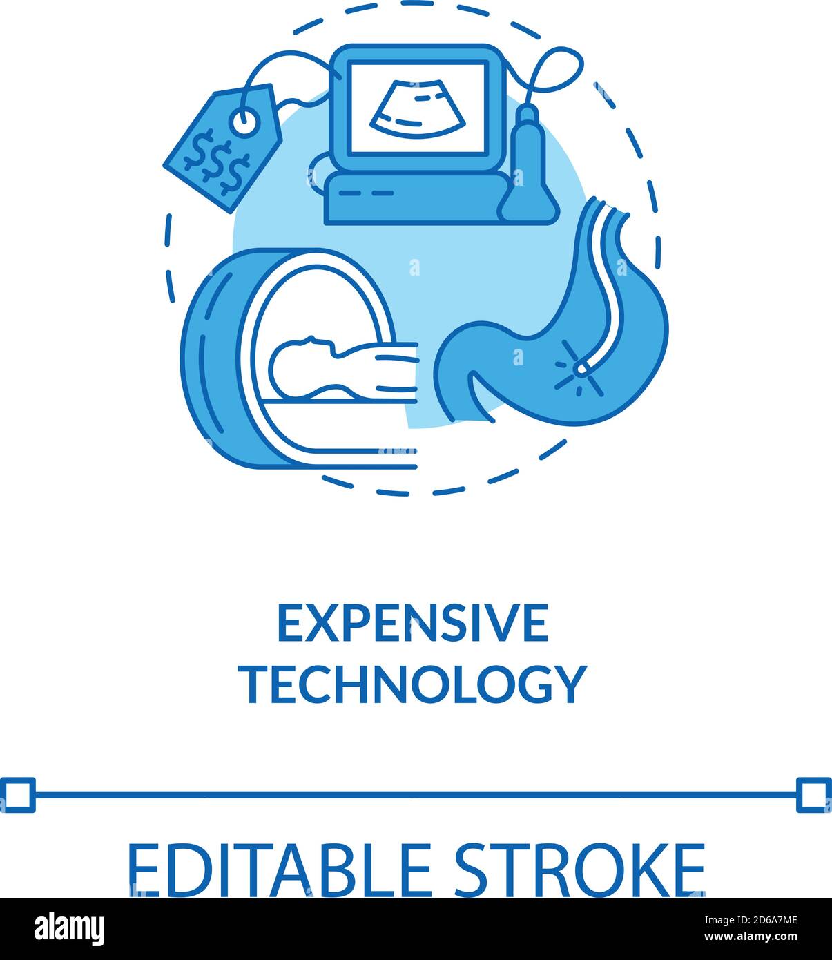 Expensive technology concept icon Stock Vector Image & Art - Alamy