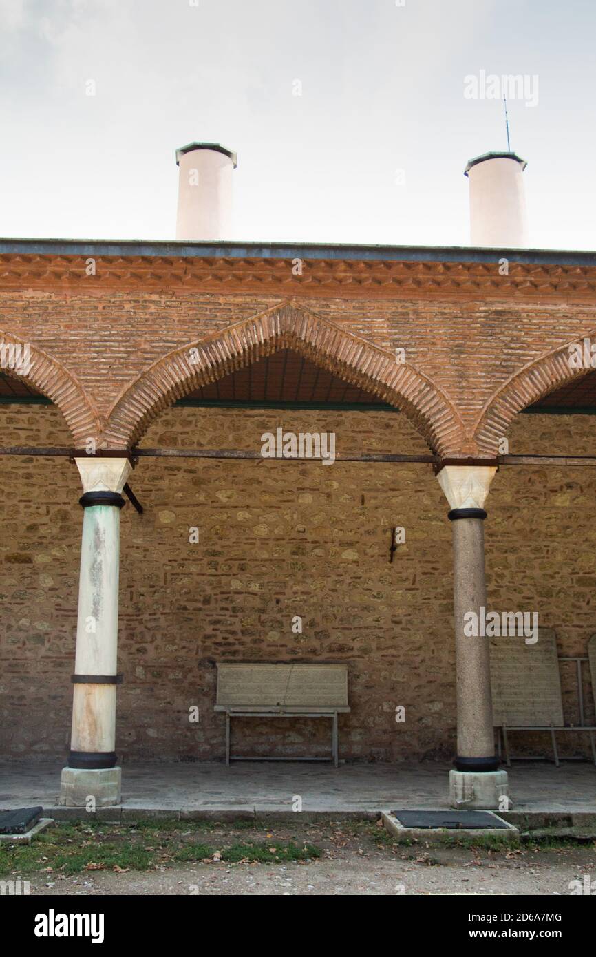 Ancient columns from Ottoman times in the view Stock Photo - Alamy