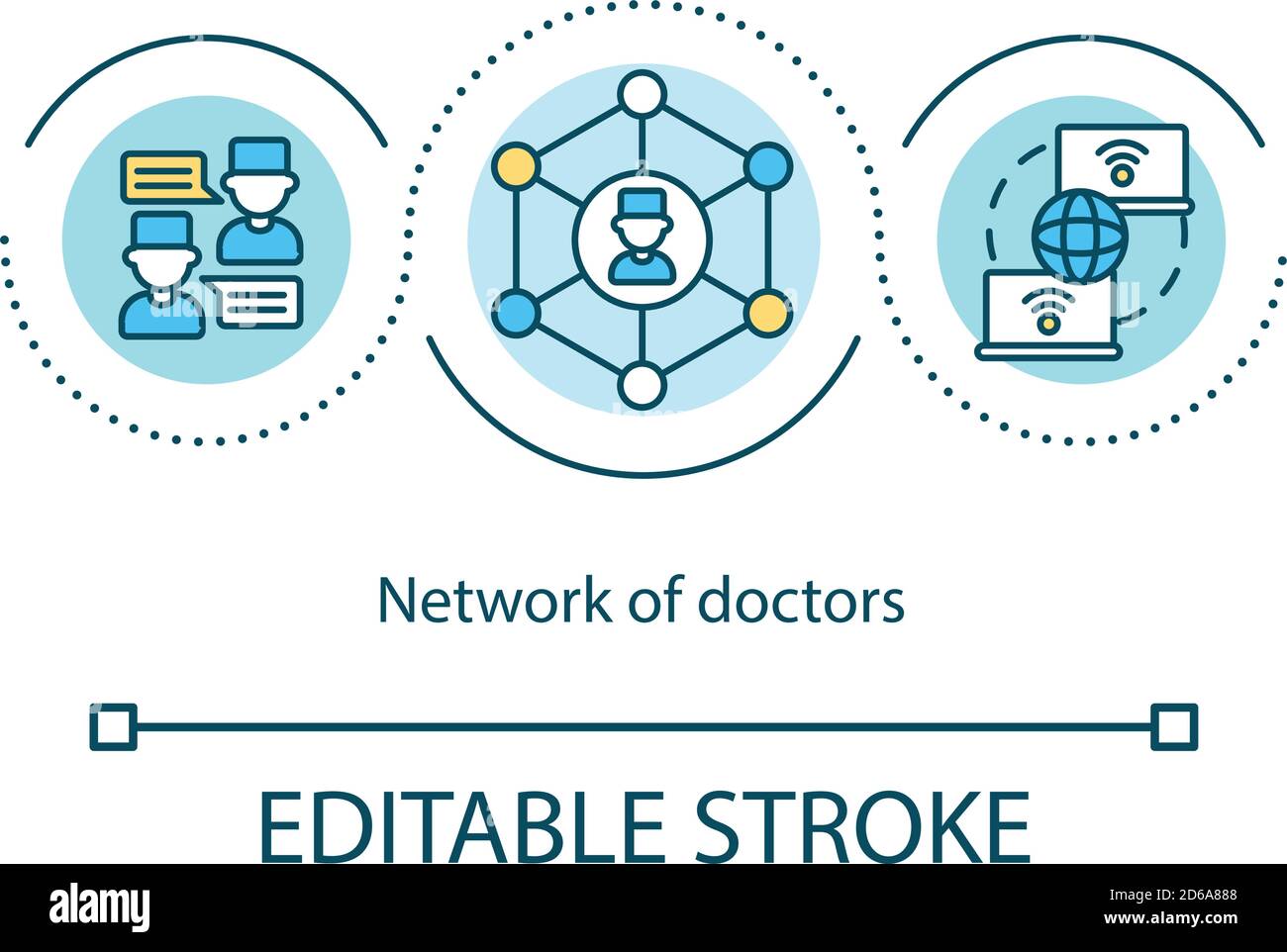 Network of doctors Cut Out Stock Images & Pictures - Alamy