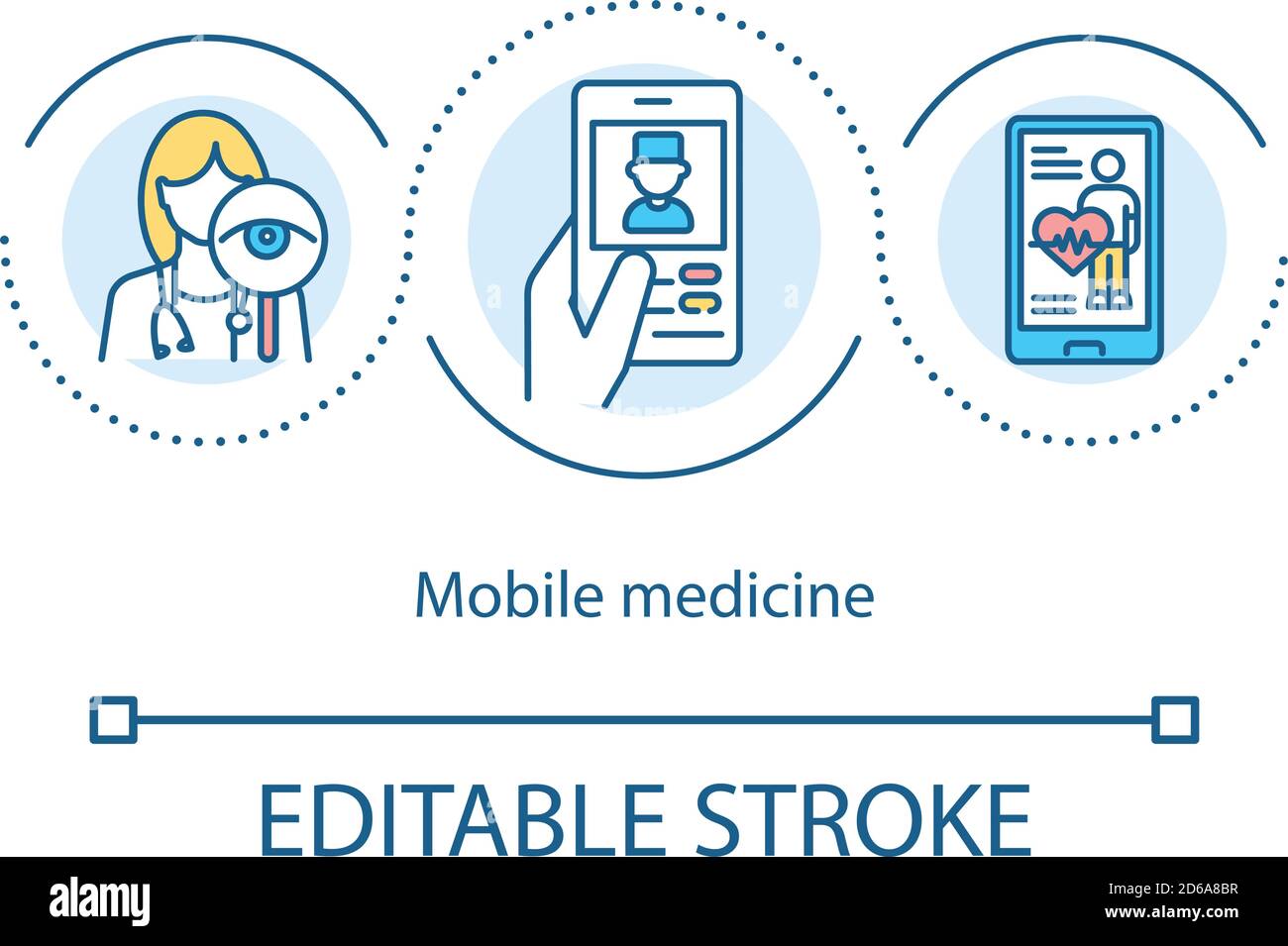 Mobile medicine concept icon Stock Vector Image & Art - Alamy