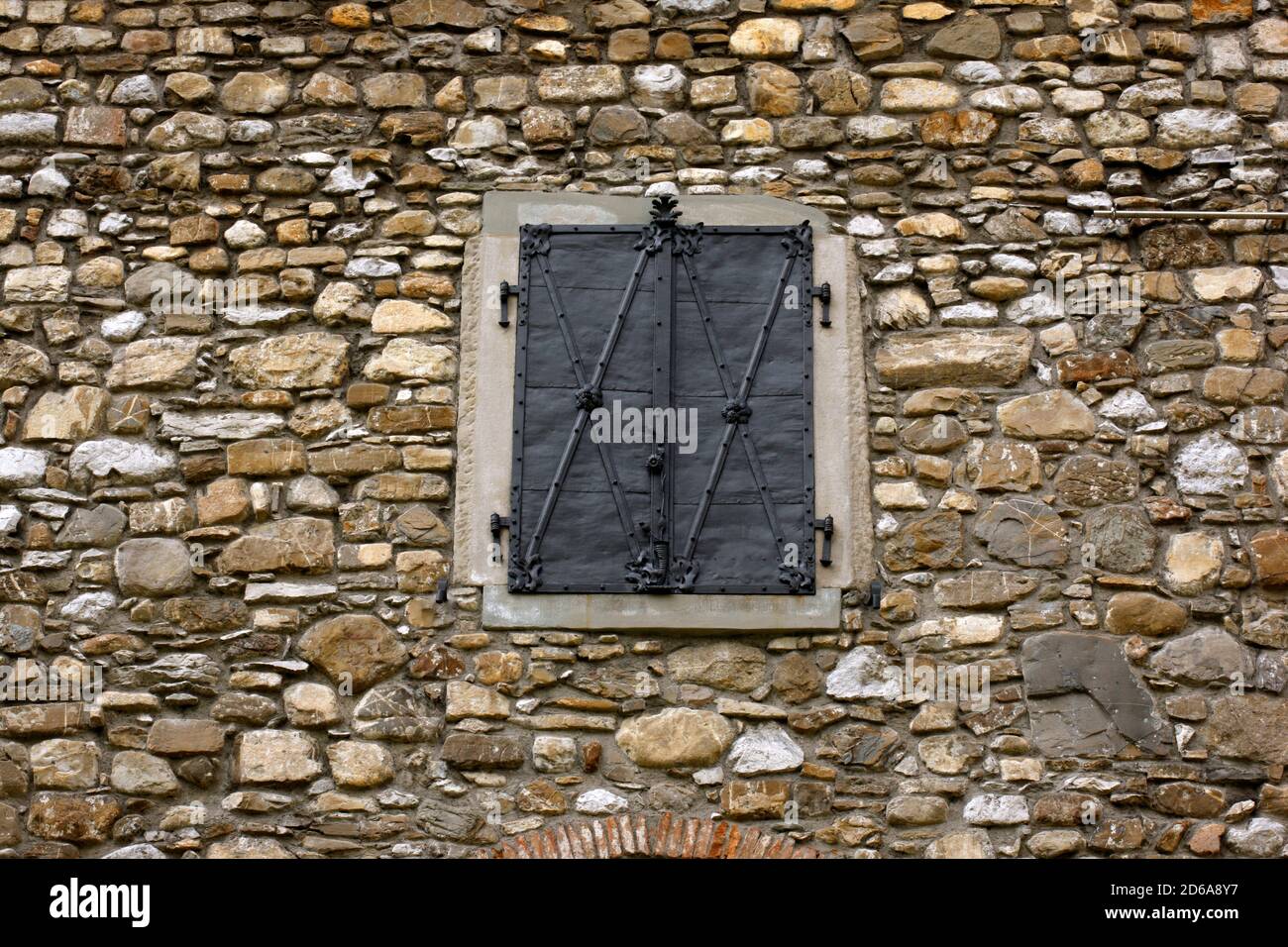Patterned window shutters hi-res stock photography and images - Alamy