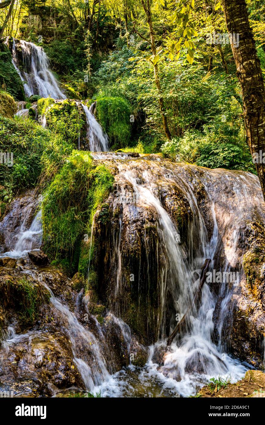 View at Gostilje waterfall at Zlatibor mountain in Serbia Stock Photo ...
