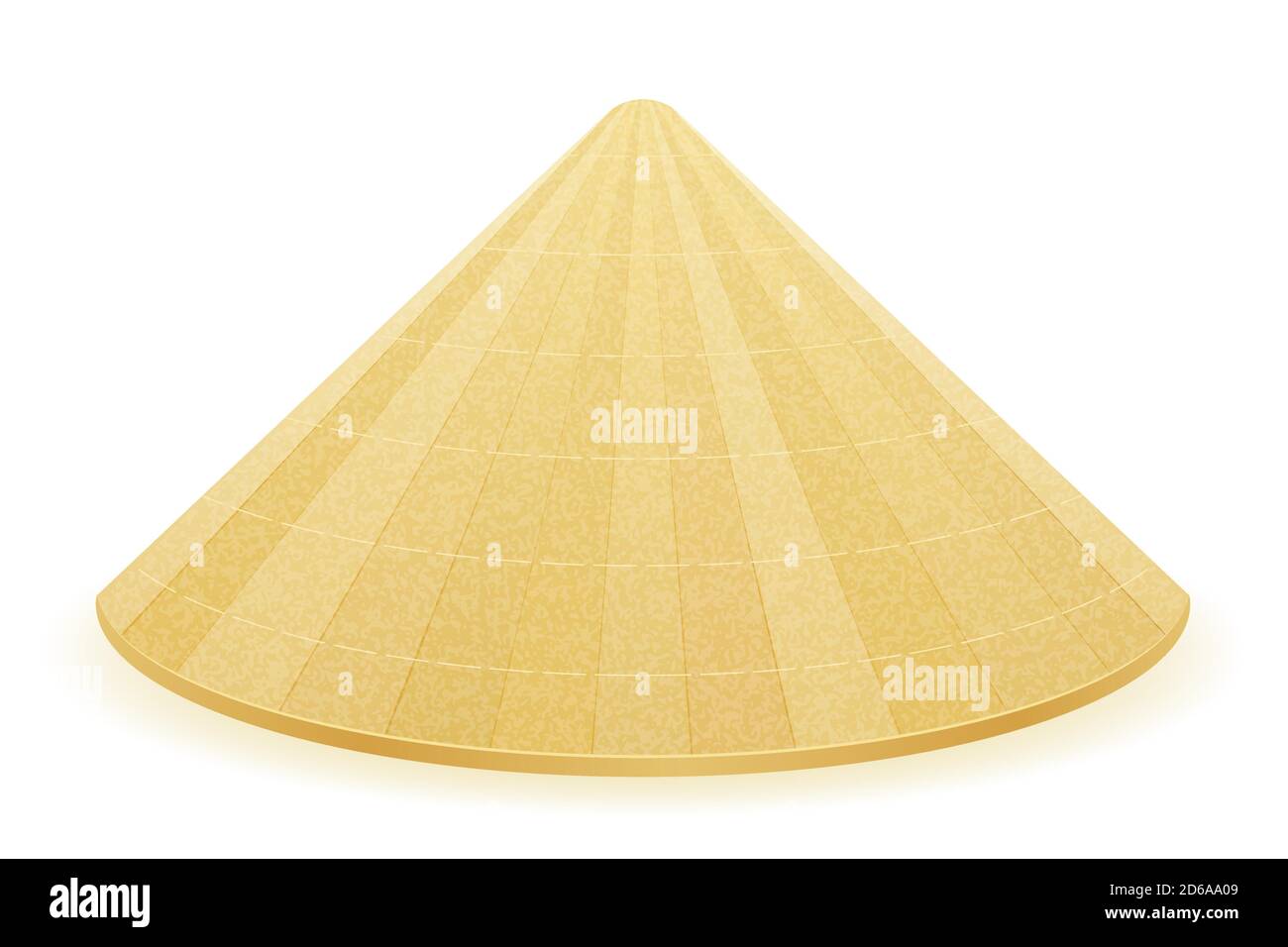 asian straw traditional hat vector illustration isolated on white ...