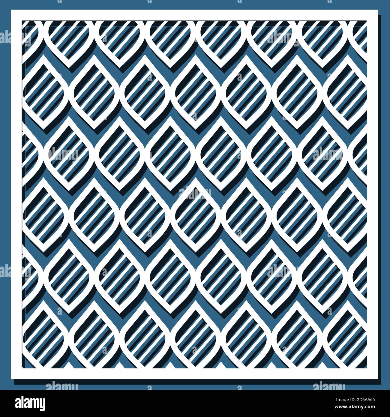 Abstract lines and shapes pattern for laser cutting. Universal greeting ...