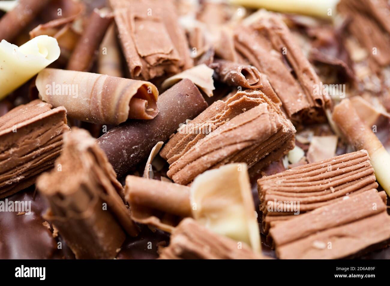 Close up of a Cadbury Flake Celebration Cake Stock Photo - Alamy