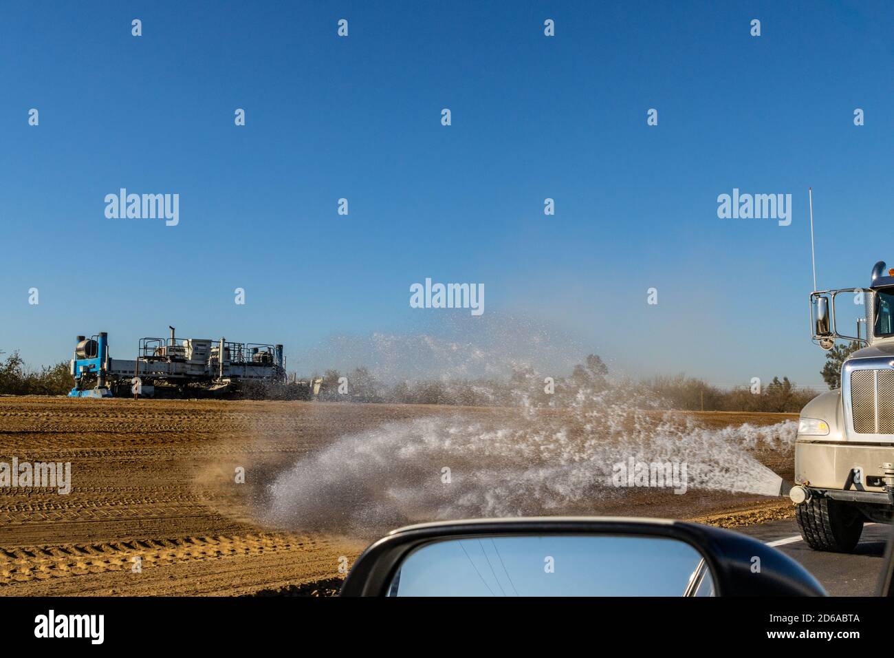 Heavy Equipment working on the Re-routing of Highway 132 in Modesto ...