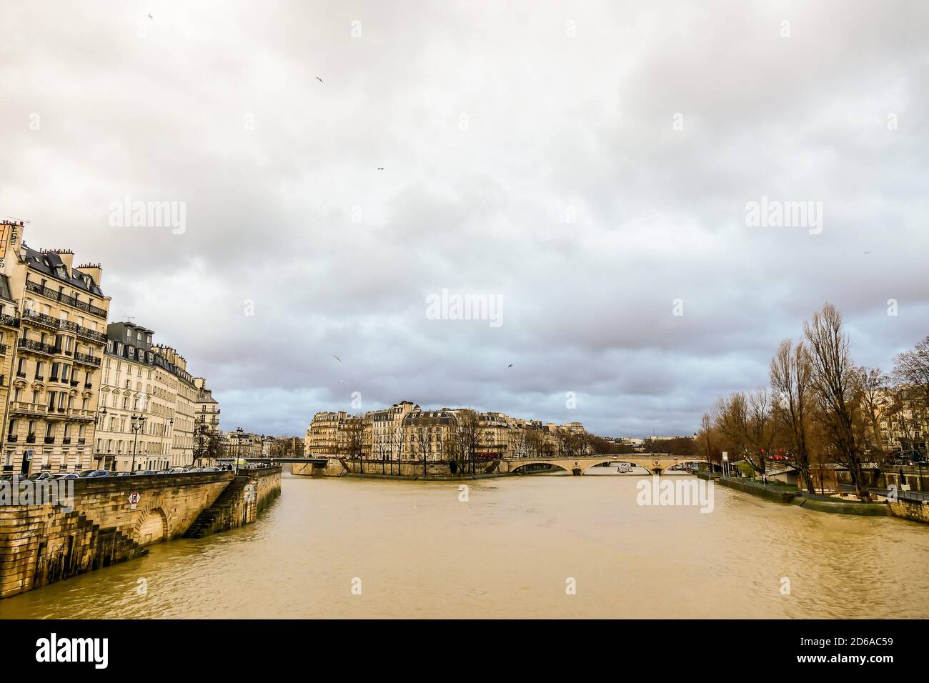 Senna river, Photo image a Beautiful panoramic view of Paris ...