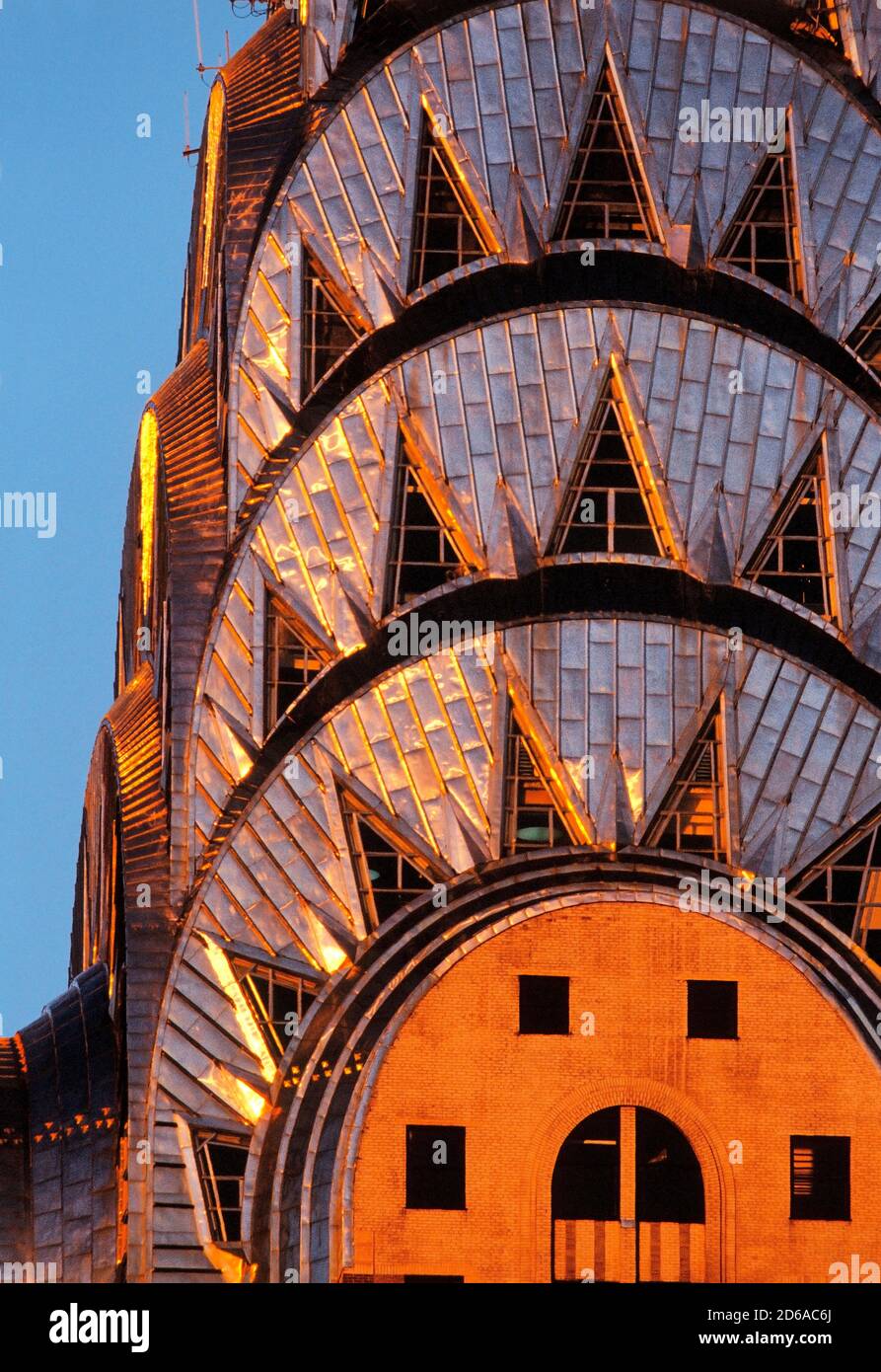 Chrysler Building Facade, Manhattan, New York, North America Stock ...