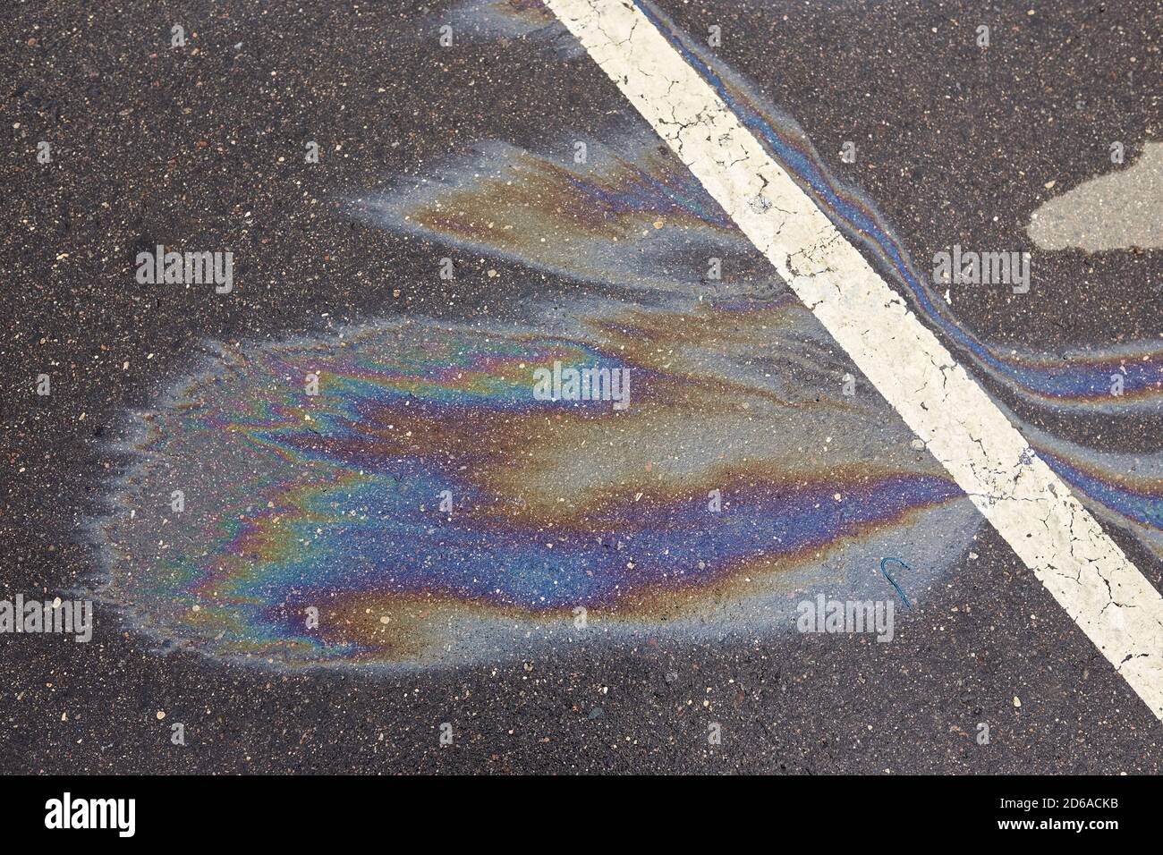 Rainbow colored oil spill on hi-res stock photography and images - Alamy