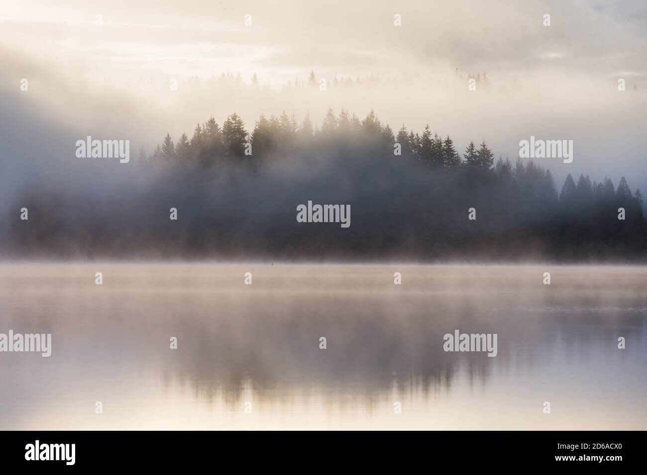 Morning view of Loch Ard Stock Photo - Alamy