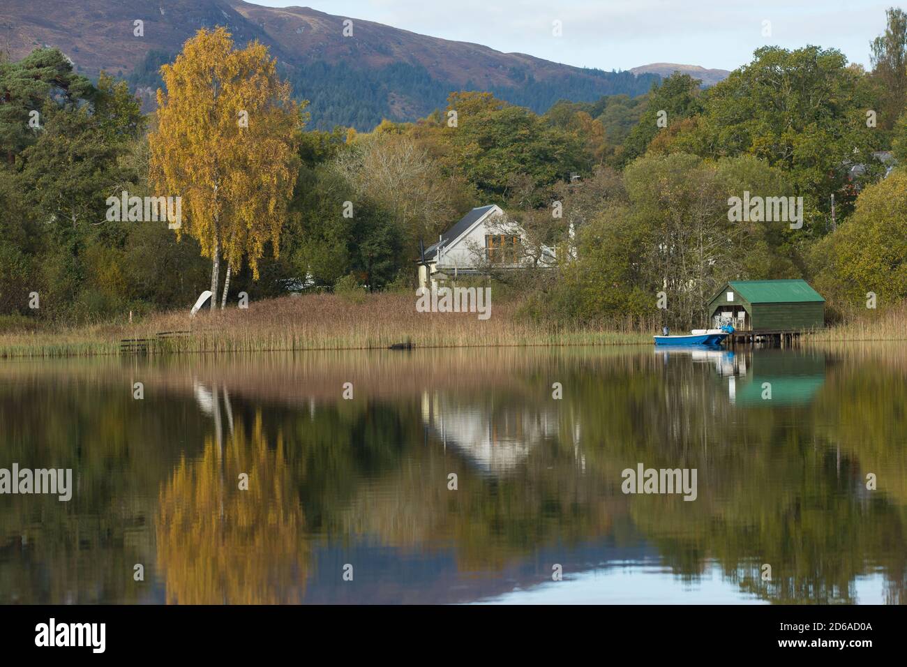 Morning view of Loch Ard Stock Photo - Alamy