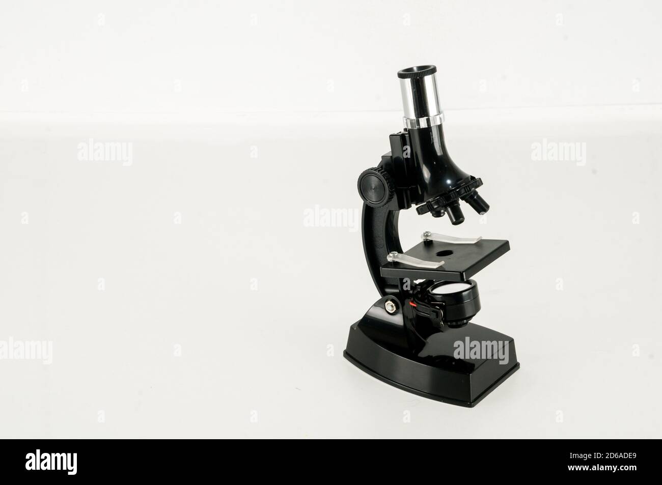 An old scientific microscope Stock Photo - Alamy