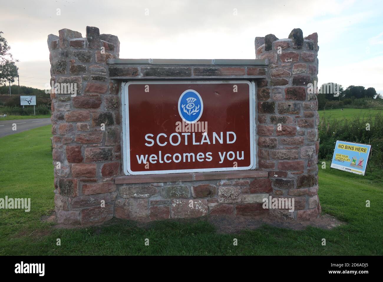 The Anglo-Scottish border. Great Britain. UK Stock Photo - Alamy