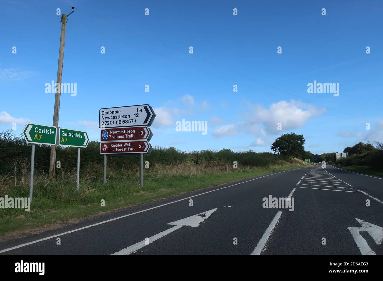 The Anglo-Scottish border. Great Britain. UK Stock Photo - Alamy
