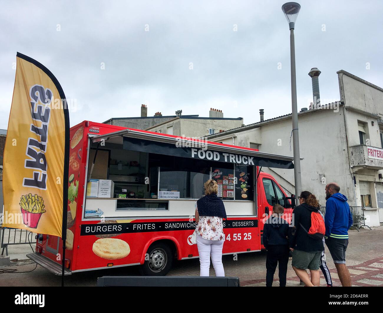 French-fry truck, Cucq, Hauts-de-France, Picardie, France Stock Photo ...