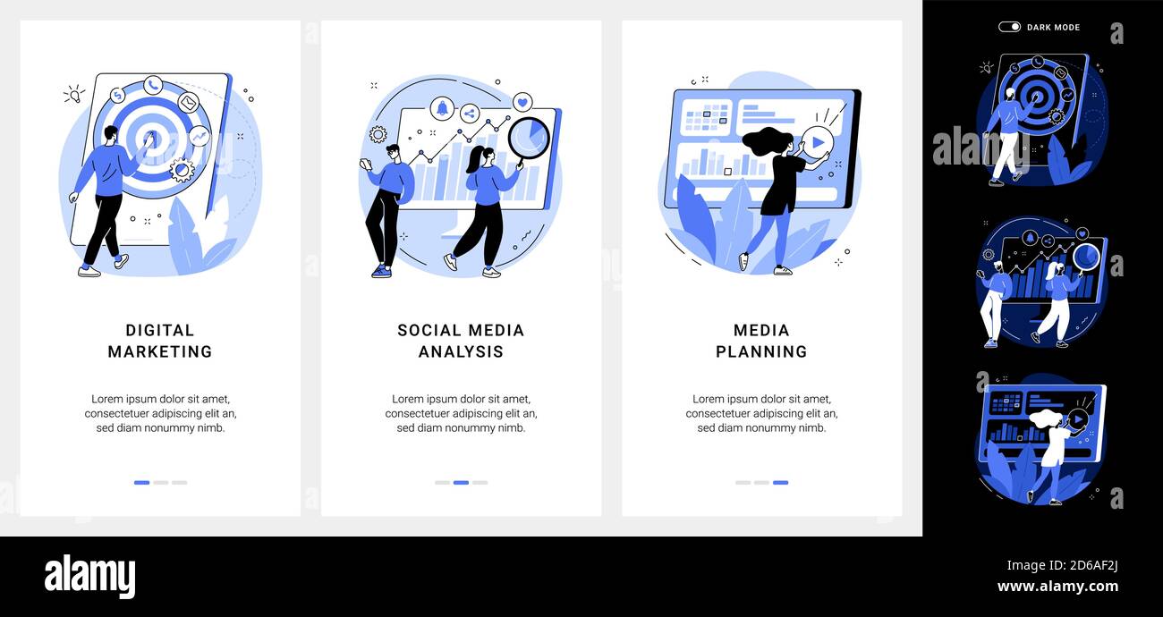 Digital marketing plan smm Stock Vector Images - Alamy