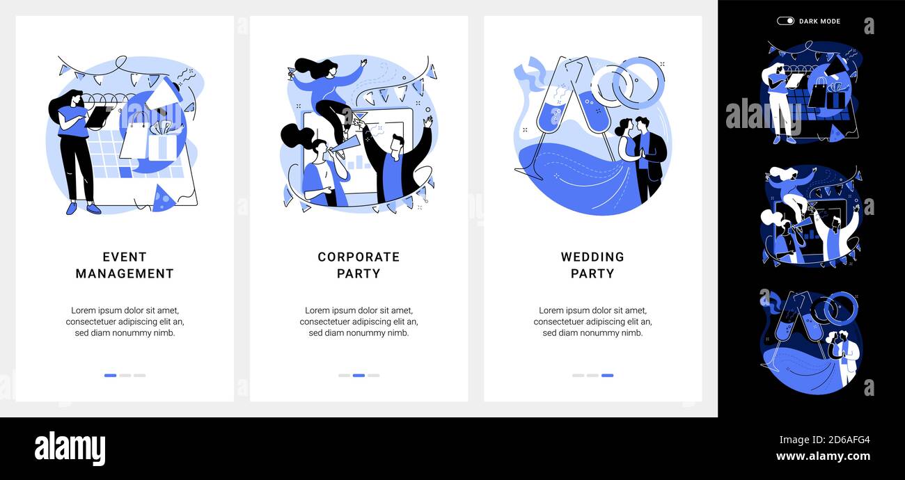 Entertainment service mobile app UI kit Stock Vector Image & Art - Alamy