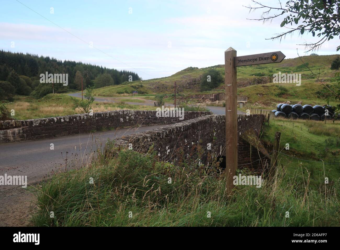 The Anglo-Scottish border. Great Britain. UK Stock Photo - Alamy