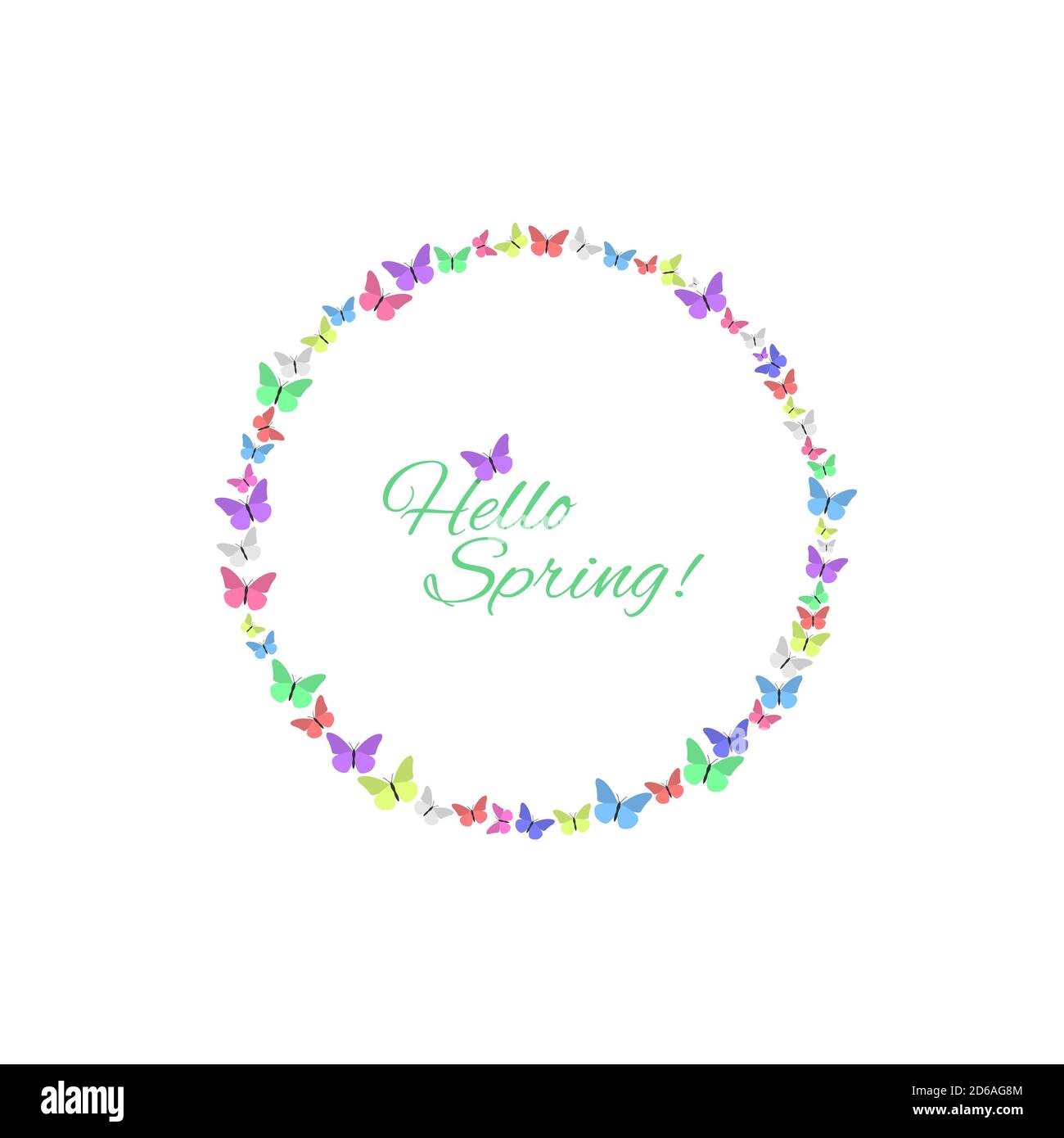 Hello spring illustration Stock Vector Image & Art - Alamy