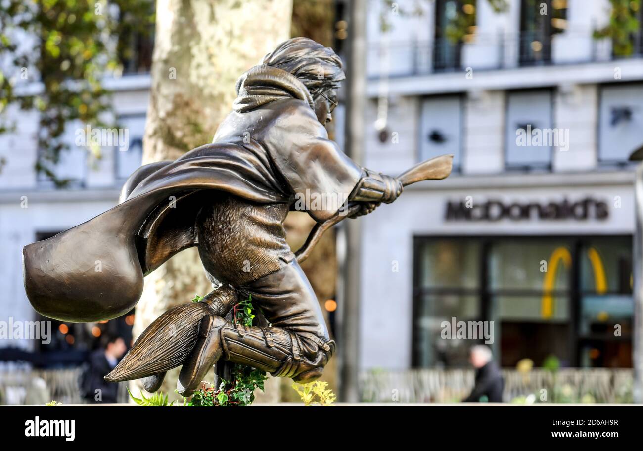 A new Harry Potter Quidditch statue in Leicester Square, London has ...