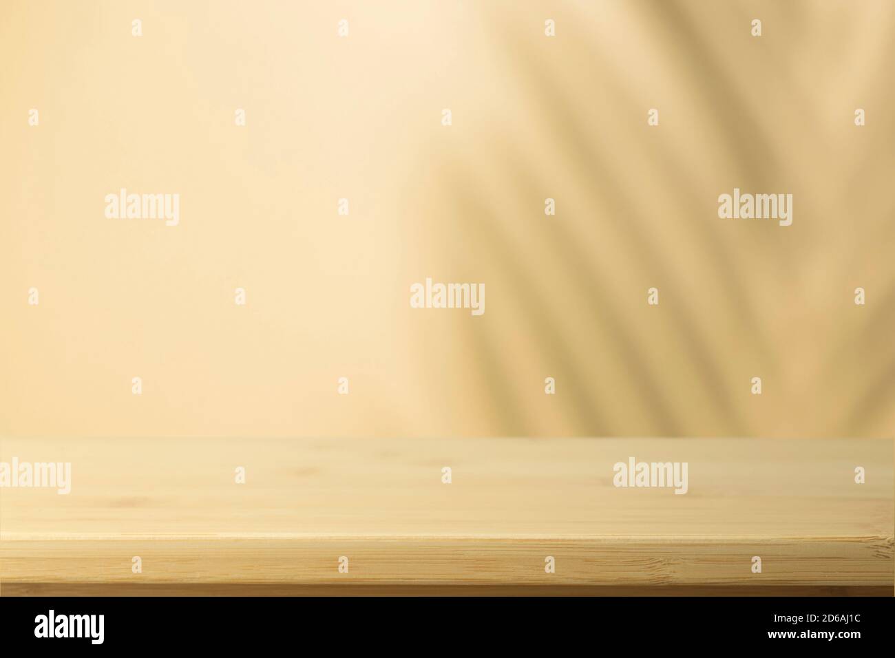 Flat lay background. Minimal background with shadows of palms and empty ...